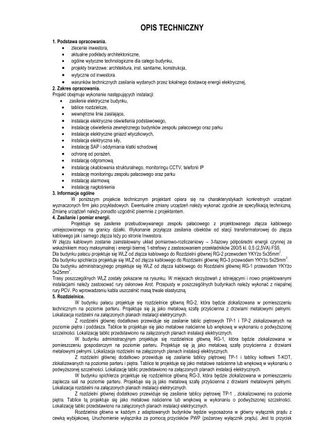 4_PW_Pa³ac_Opis techniczny