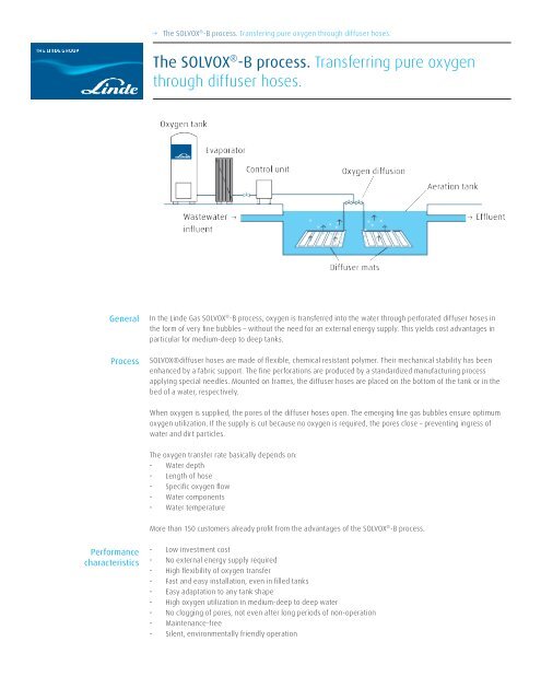 SOLVOX-B Oxygen Diffusion Process - Linde North America
