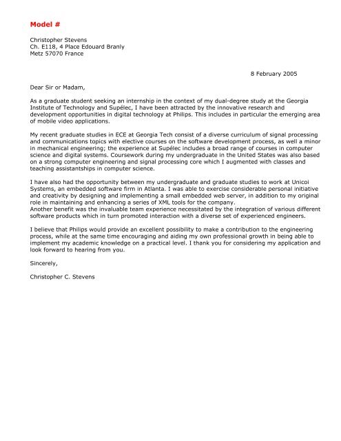 Sample - Georgia Tech Lorraine