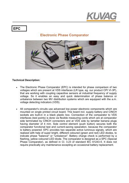 EPC Electronic Phase Comparator - kuvag