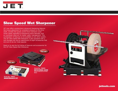 Slow Speed Wet Sharpener Accessories - JET Tools
