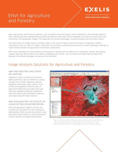 ENVI for Agriculture and Forestry