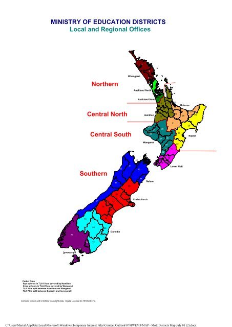 MoE Districts Map July 01 - English Online
