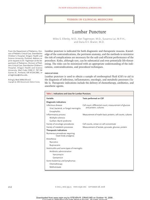What Is A Lumbar Puncture Or Spinal Tap Procedure