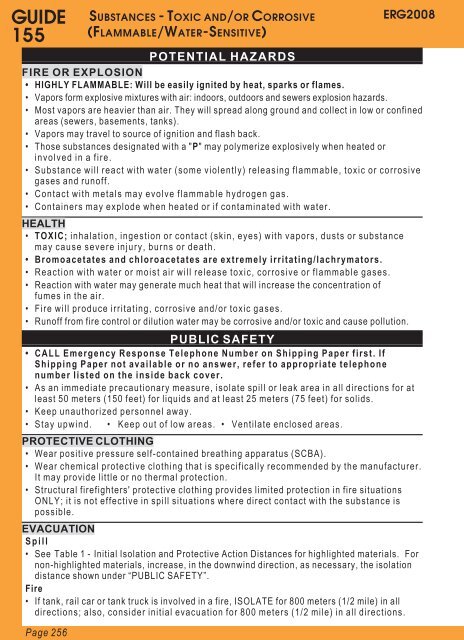 Download/Print ERG Guide 155 (PDF)