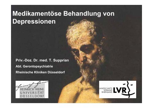 MedikamentÃ¶se Behandlung von Depressionen