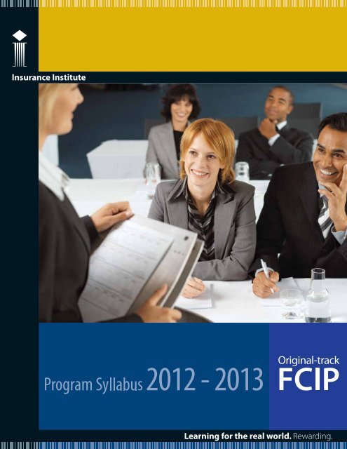 2012 â 2013 - Insurance Institute of Canada