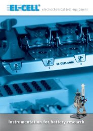 Hands-on Workshop on Li-Ion Battery Testing - EL-CELL