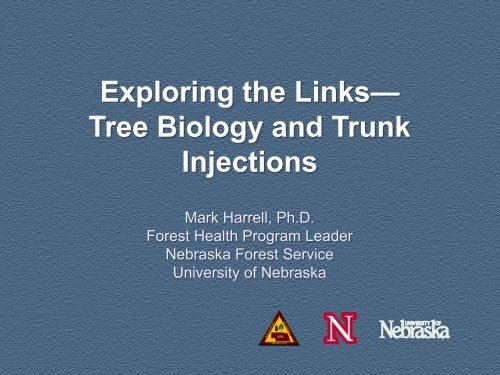 Exploring the Linksâ Tree Biology and Trunk Injections