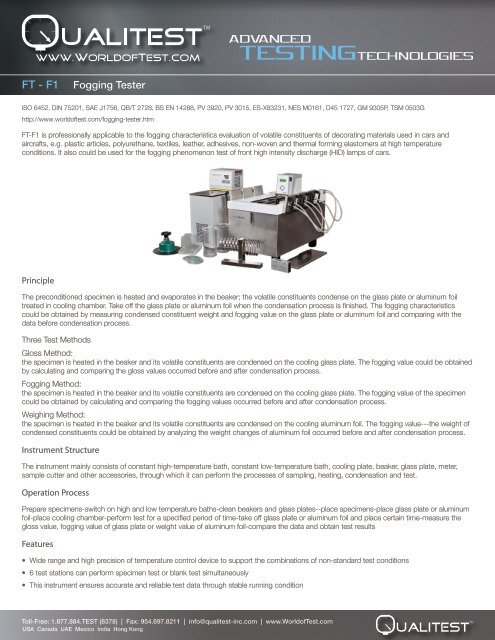 FT-F1 PDF - QUALITEST â WorldofTest.com