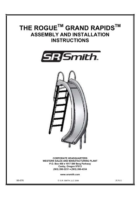 Rogue Slide Installation - S.R. Smith
