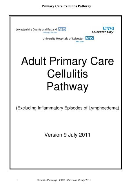 Adult Primary Care Cellulitis Pathway - Leicestershire Medicines ...