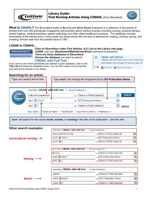 Library Guide Find Nursing Articles Using CINAHL from EbscoHost library-guide-find-nursing-articles-using-cinahl-from-ebscohost