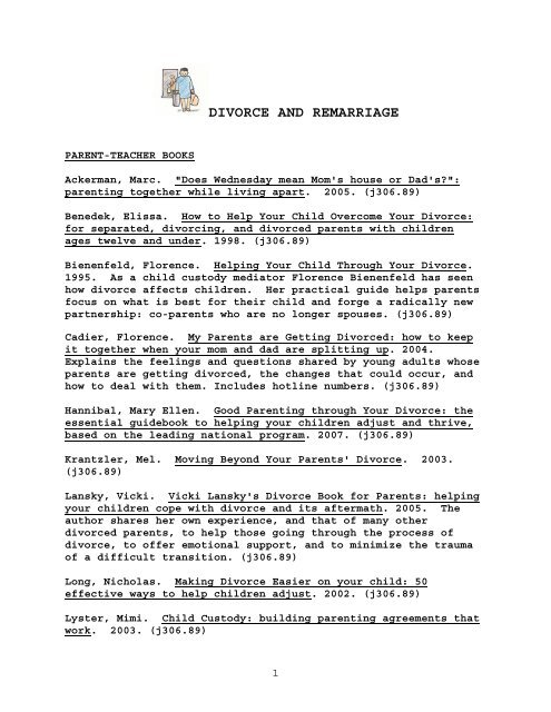 DIVORCE AND REMARRIAGE