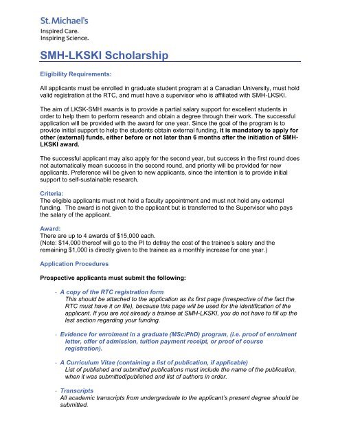 Internal funding from the Li Ka Shing Knowledge Institute