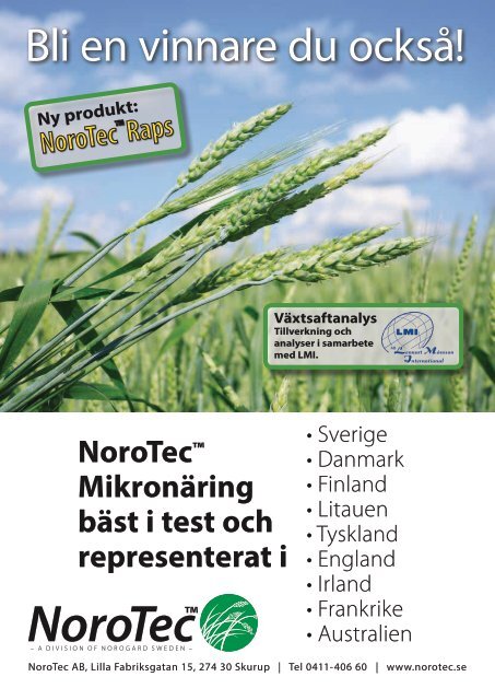 Produktblad, se bild hÃ¶ger (pdf) - NoroTec