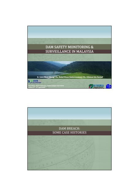 Dam Safety Monitoring and Surveillance in Malaysia