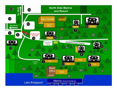 Resort Map - North Side Marina and Resort