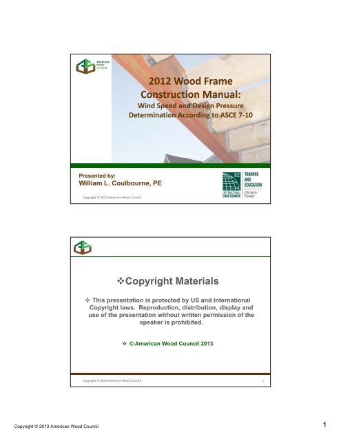 WFCM - American Wood Council