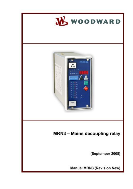 MRN3 – Mains decoupling relay