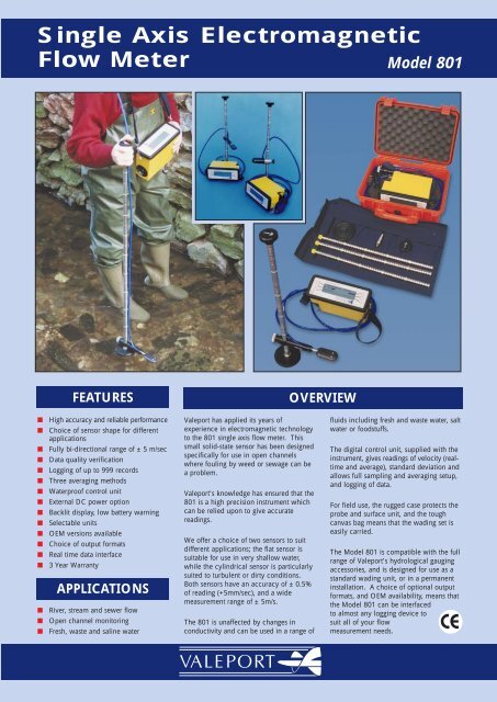 Single Axis Electromagnetic Flow Meter - Hydroacoustics