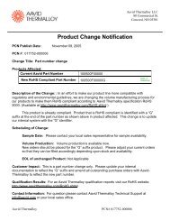 Product Change Notification