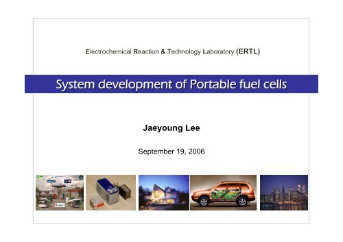 Portable fuel cell systems