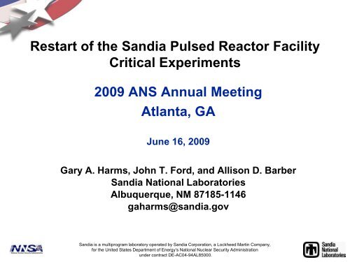 Restart of the Sandia Pulsed Reactor Facility Critical Experiments