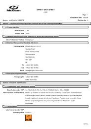 SAFETY DATA SHEET CEE BEE