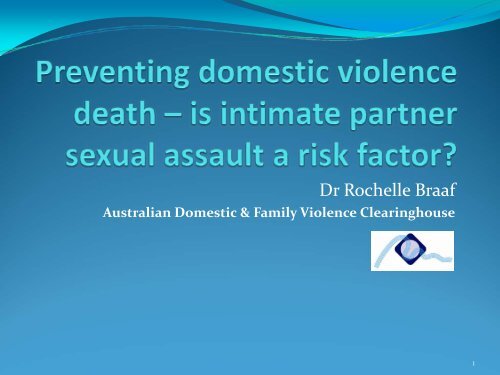 Preventing domestic violence death – is intimate partner sexual ...