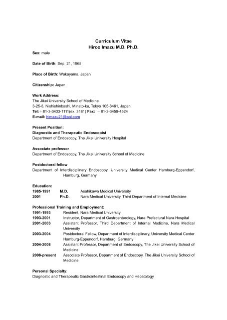 Curriculum Vitae - PEOPLE-X