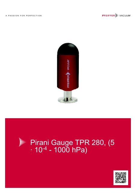 Data sheet Â· TPR 280 - Pfeiffer Vacuum