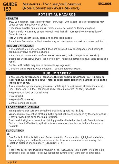 Download/Print ERG Guide 157 (PDF)