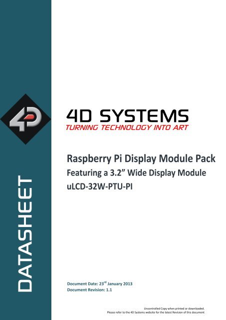 Data Sheet - 4D Systems