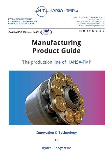 Show Catalog - HANSA-TMP