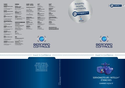 GammeS SQ & St - Bernard Controls