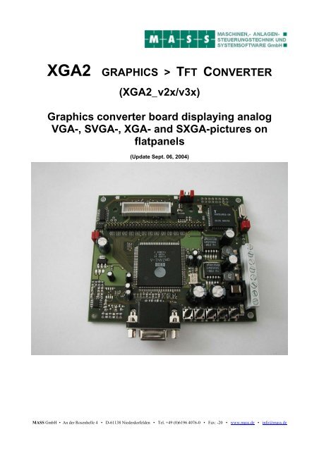 XGA2 GRAPHICS > TFT CONVERTER (XGA2_v2x/v3x ... - MASS