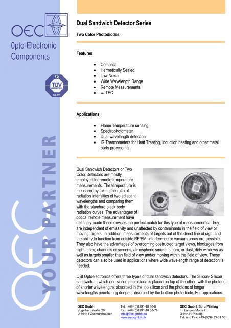 Dual Sandwich Detector Series - OEC GmbH