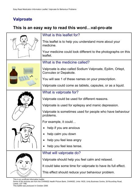 Valproate This is an easy way to read this wordâ ¦val ... - Easyhealth