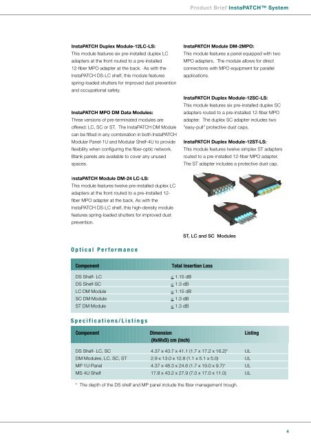 Product Brief InstaPATCH