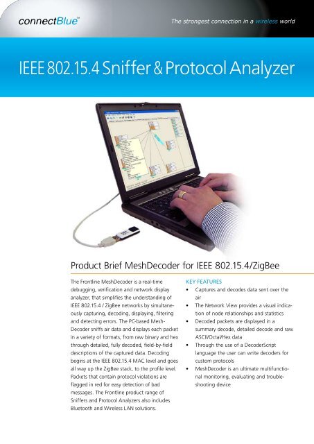 IEEE 802.15.4 Sniffer & Protocol Analyzer - connectBlue
