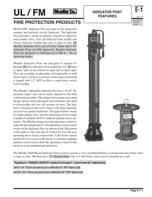 UL / FM UL / FM - Mueller Co.