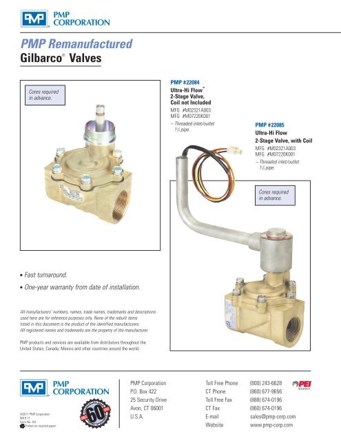 PMP Remanufactured Gilbar