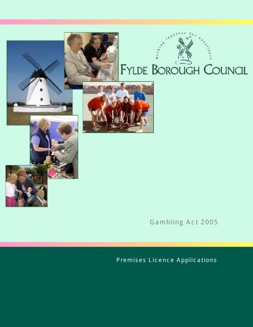 Premises Licence Guidance Notes - Fylde Borough Council