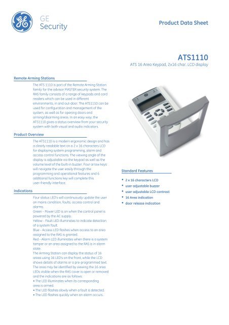 ATS1110 - DATASHEET - HQ - gisecurity.gr