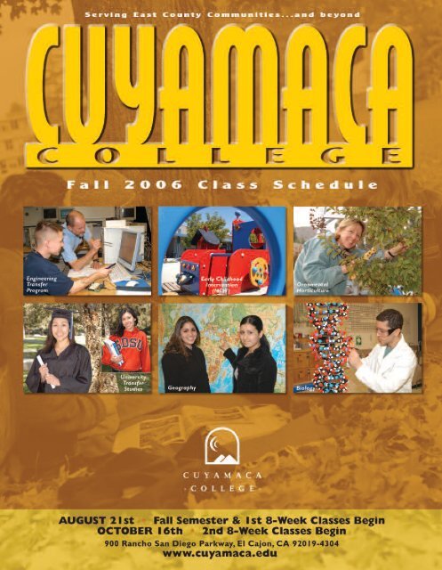 Fall 2006 - Cuyamaca College