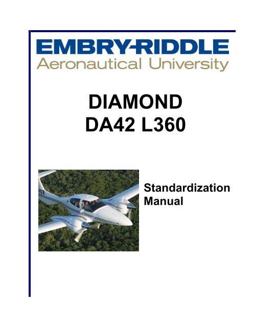 DIAMOND DA42 L360 - ERAU ETA - Embry-Riddle Aeronautical ...