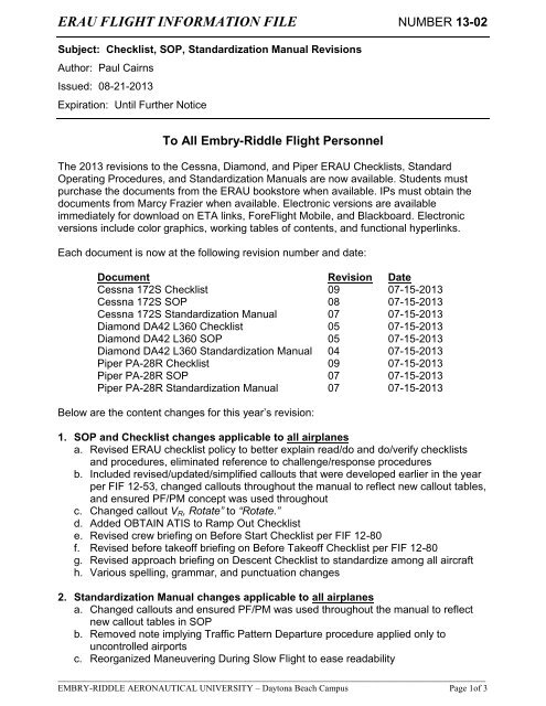 erau flight information file - ERAU ETA - Embry-Riddle Aeronautical ...