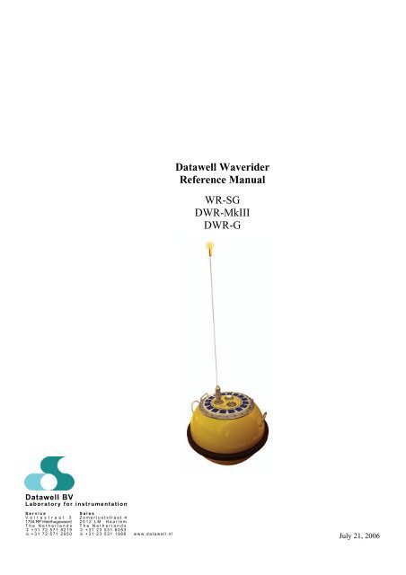 Datawell Mark 3 Waverider Reference Manual - CDIP
