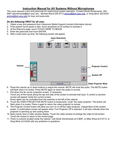 Instruction Manual for Simple System